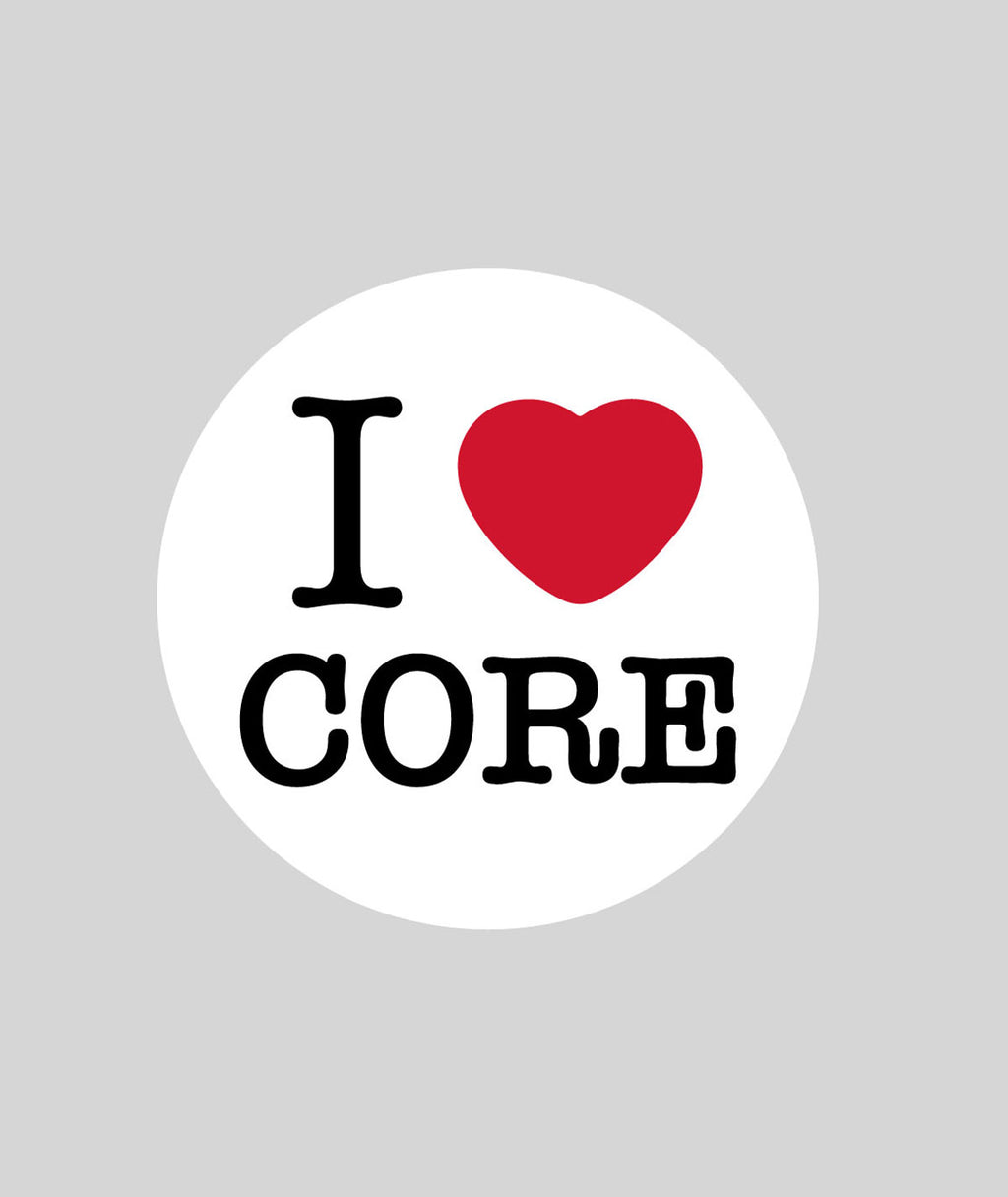 I Love CORE Logo Sticker – Urbandale Letterman Locker